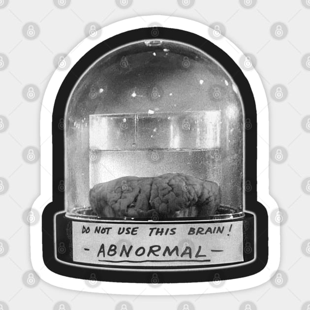 Abnormal Brain Jar Young Frankenstein Sticker Teepublic